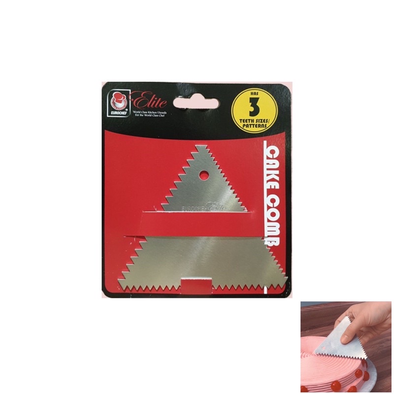 Stainless Steel Cake Comb ( 3-pattern ) | Shopee Philippines