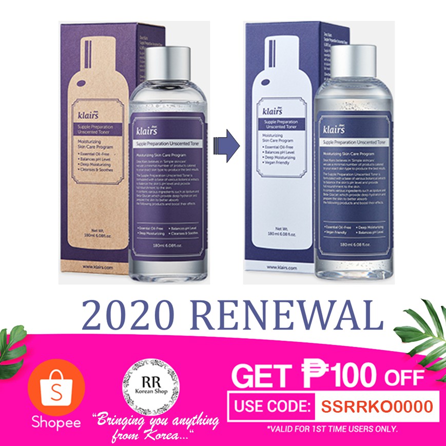 KLAIRS Preparation Unscented Facial Toner [RENEWED VERSION] | Shopee ...