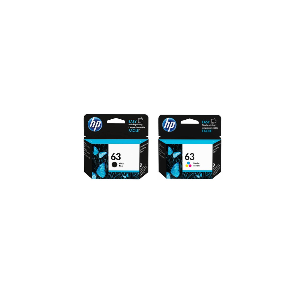 HP 63 BLACK AND TRICOLOR COMBO VALUE PACK | Shopee Philippines