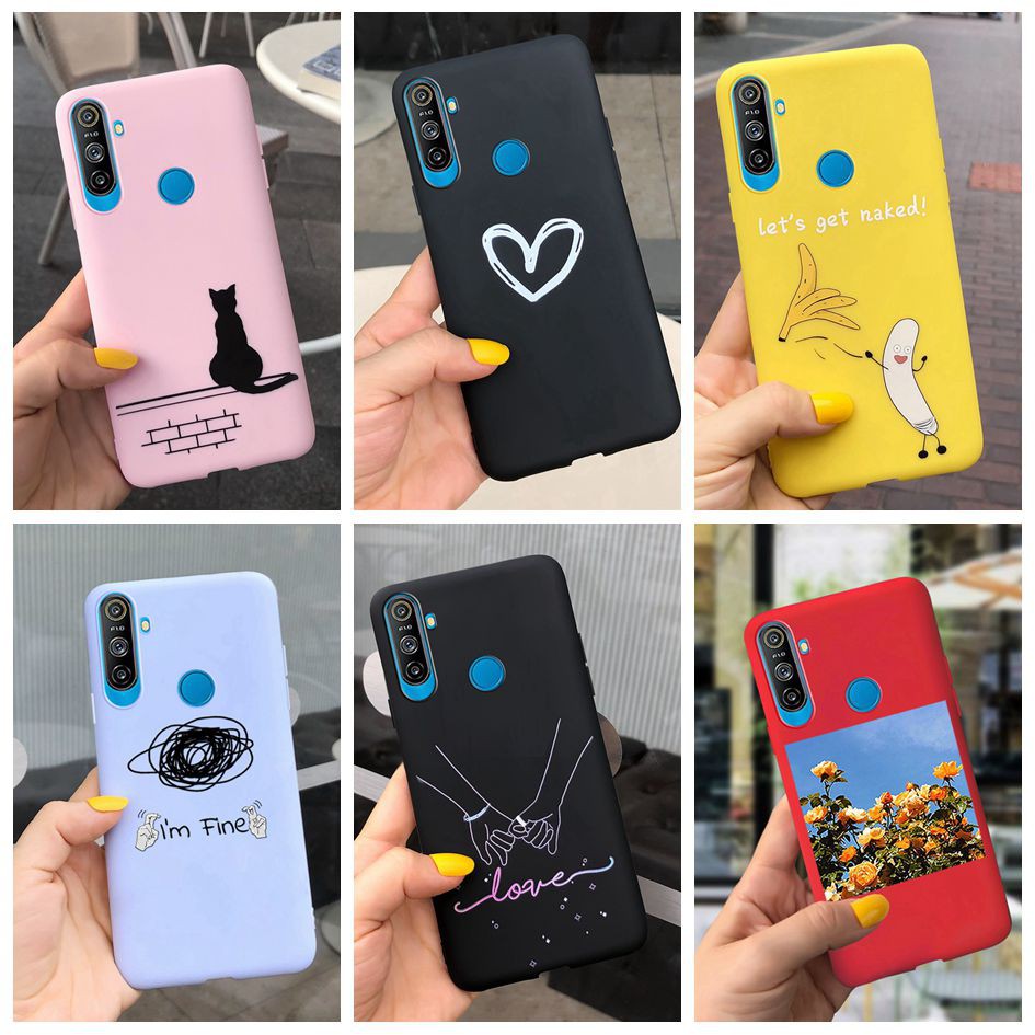 Realme C3 RMX2020 Case Printed Cartoon Phone Casing OPPO Relame C3 Soft ...