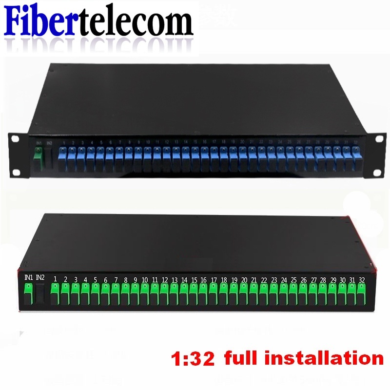 Rack Type Rack Mounted 1X32 PLC Splitter with SC UPC Connector PLC ...