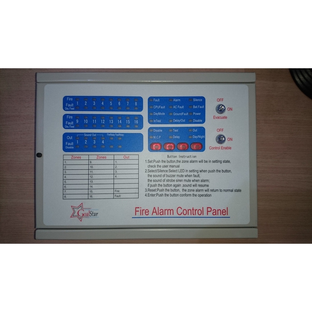 Fire Alarm Control Panel FACP 8 Zone (with FREE Battery) | Shopee ...