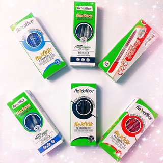 Flextok and Flexstick Ballpen Retractable Easy Smooth Writing 12pcs ...