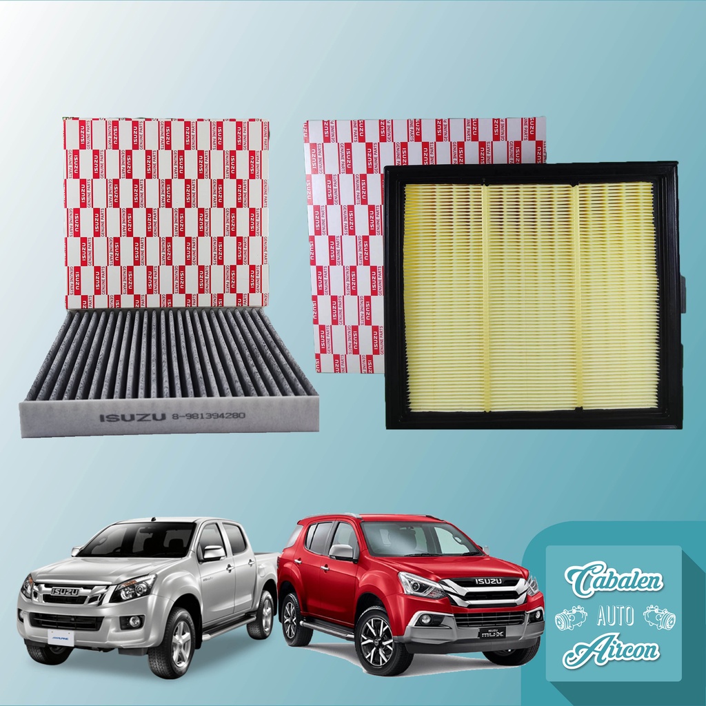Package Cabin filter and Air filter Isuzu D-Max 2.5; MU-X 2014-2019 ...