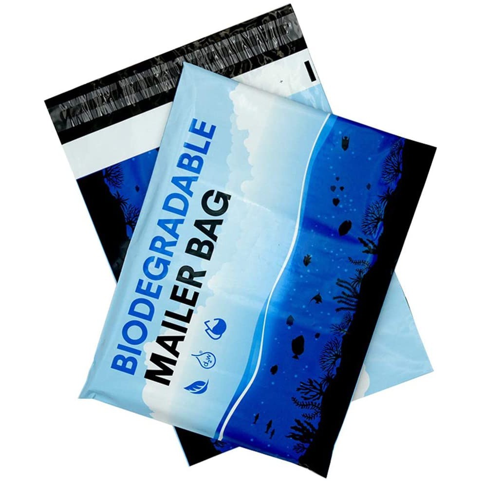 10 Pieces BLUE Biodegradable D2W Mailer Bags 100% Compostable #Cassava ...