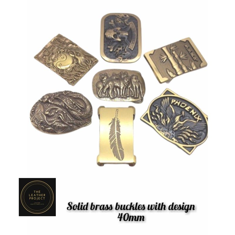 The Leather Project Luxury Solid brass Belt Buckle Fashion Cowboy ...