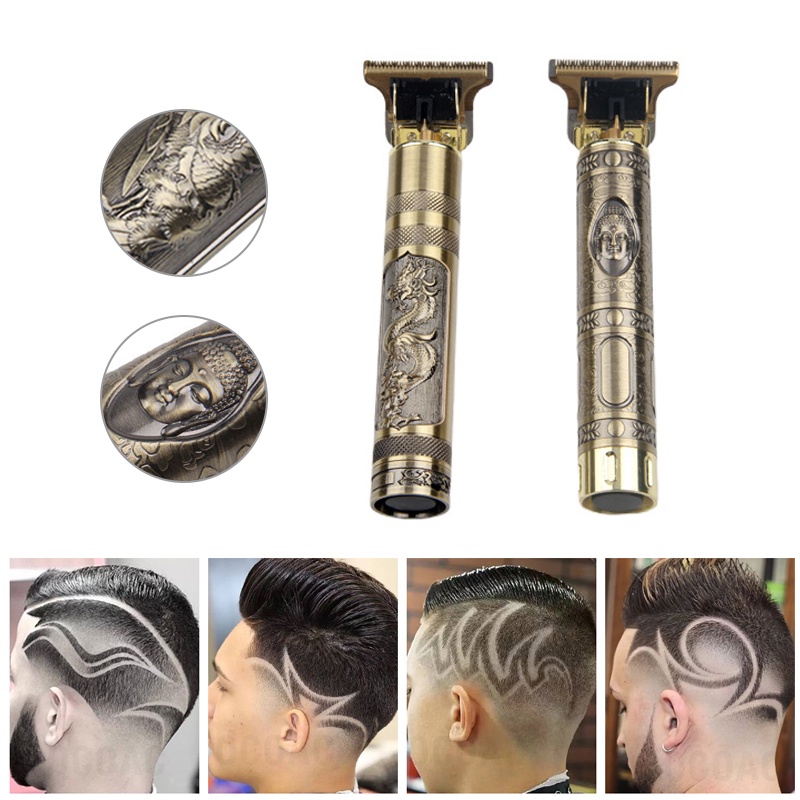 rechargable razor hair cut clipper vintage t9 trimmer professional ...