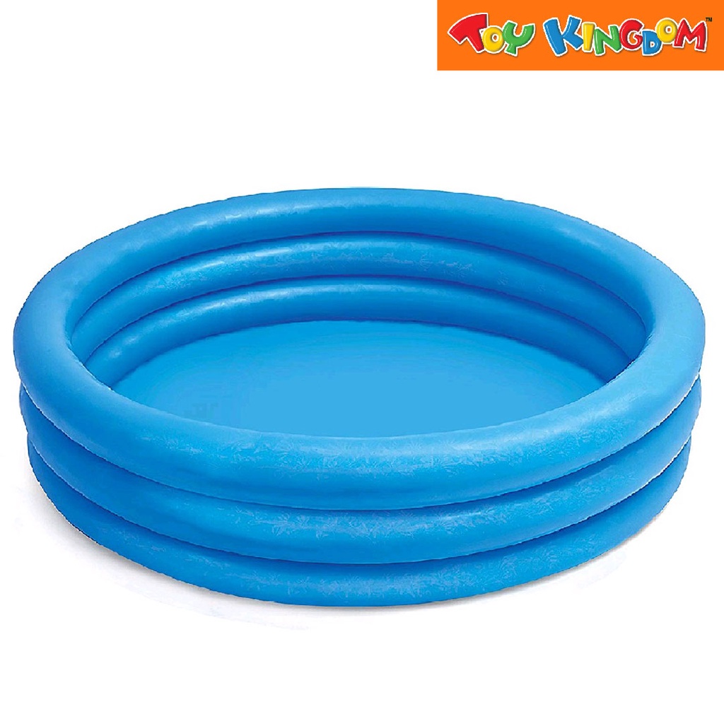 Intex Crystal Blue 45in x 10in 3-Ring Inflatable Pool | Shopee Philippines