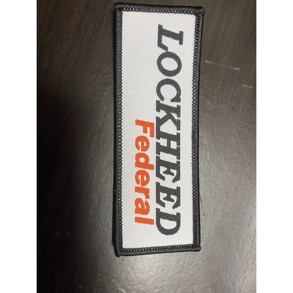 lockheed federal security name plate (woven not computerized) | Shopee ...
