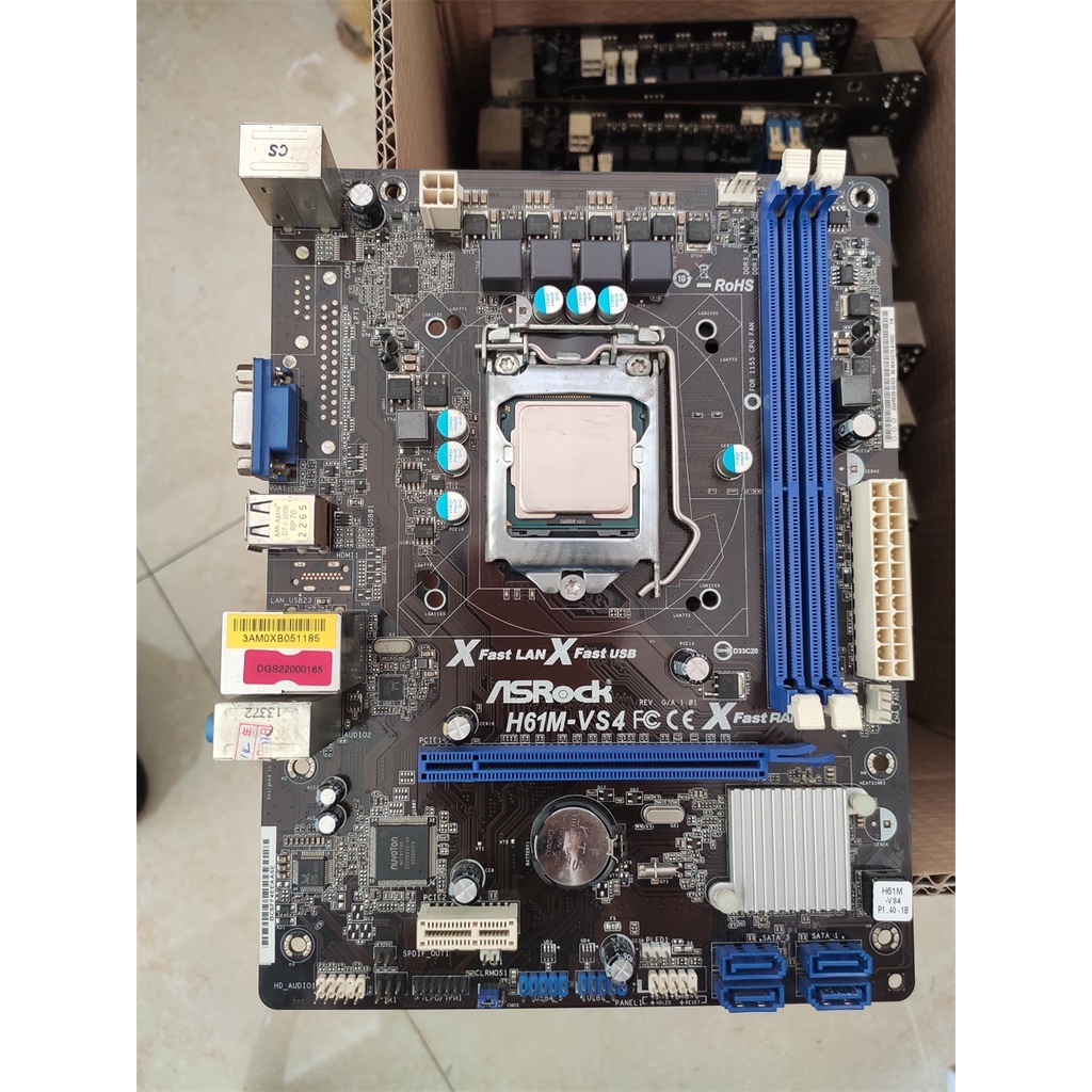 ASRock H61M-VS4 H61 LGA1155 Motherboard 2nd 3rd intel cpu ddr3 16g used ...
