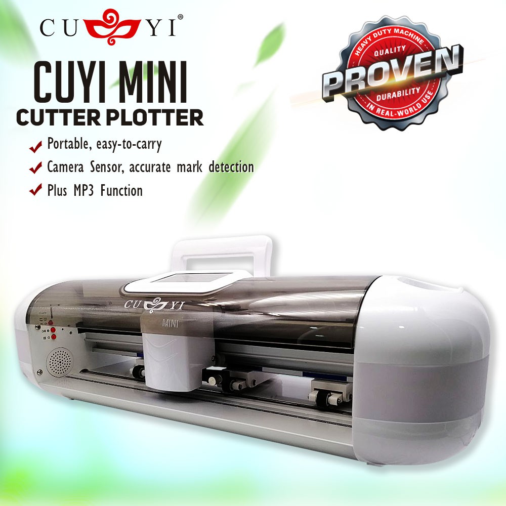 CUYI MINI CUTTER PLOTTER WITH BLUETOOTH SPEAKER (A3 SIZE) | Shopee ...