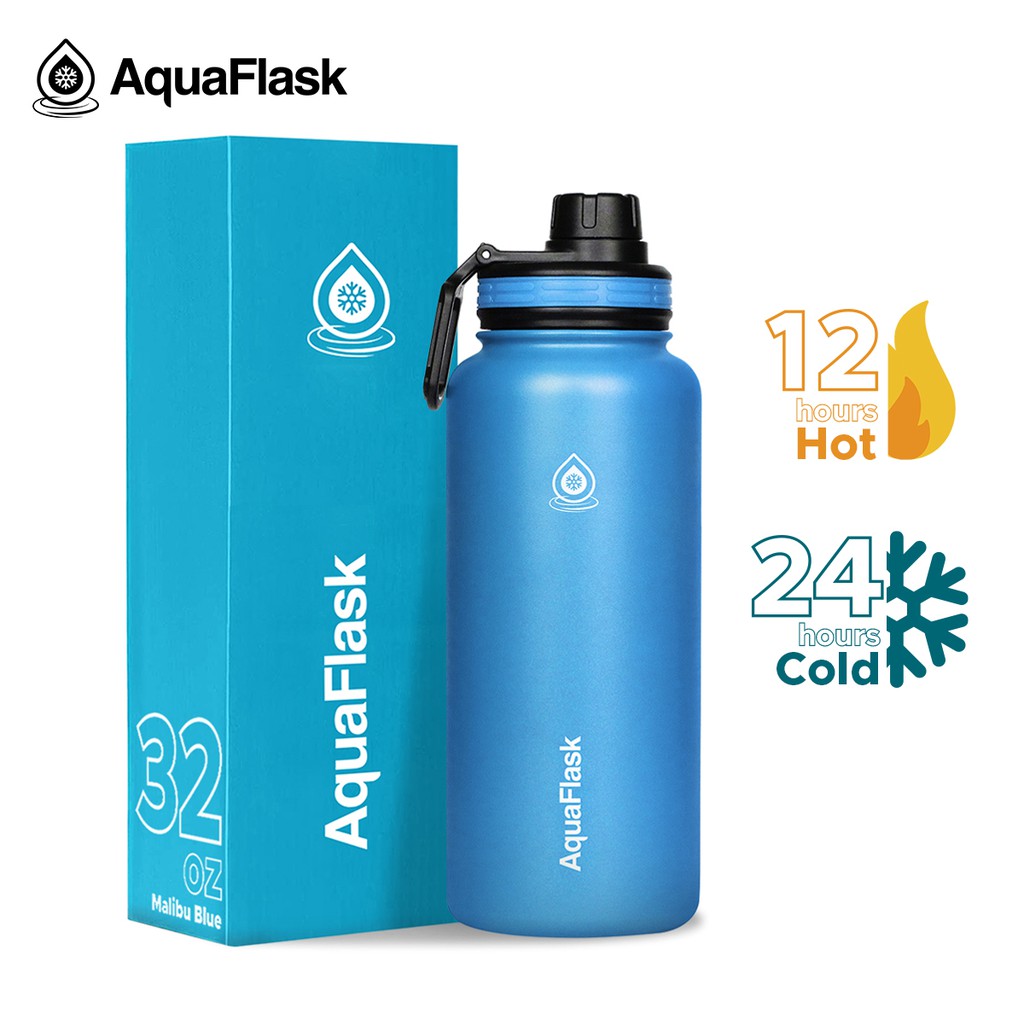 Aquaflask 32oz 40oz Wide Mouth With Cap Lid Vacuum Insulated Drinking