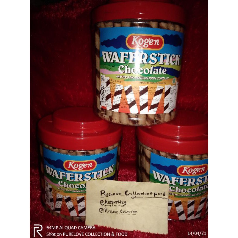Kogen Wafer Stick Jar 600gr / Chocolate Collagen Waferstick | Shopee ...
