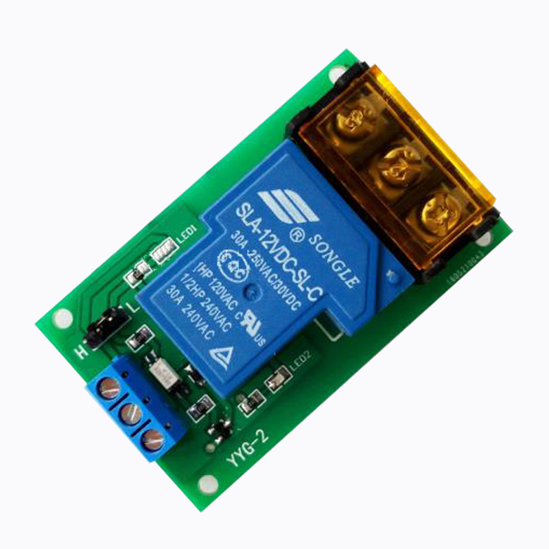 YYG-2 High Power Relay Module One Way High/Low Level Trigger Optocoupler Isolation Relay Module ...