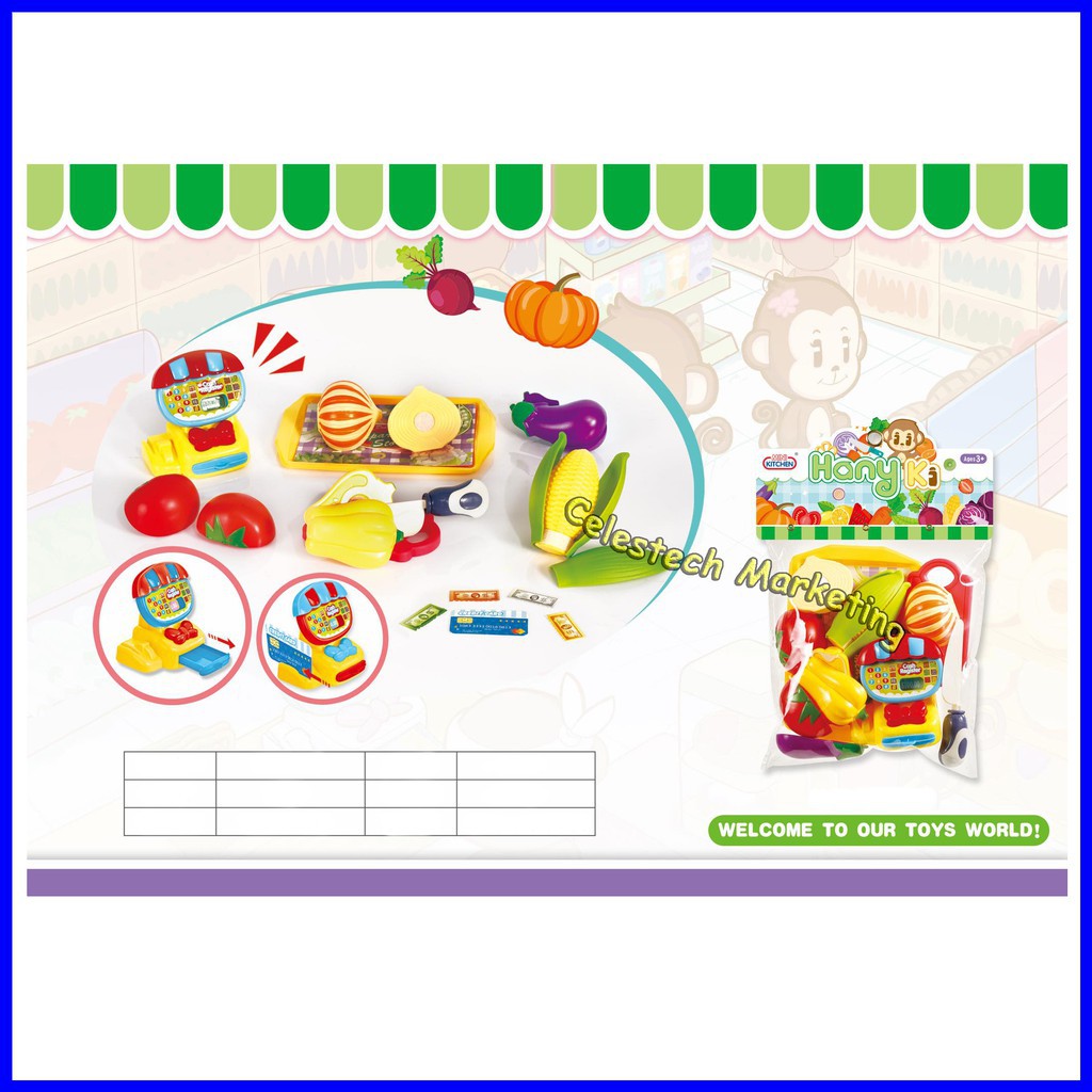 Kitchen playset CTM Pretend Grocery Shopping Delicacies Mini Kitchen ...