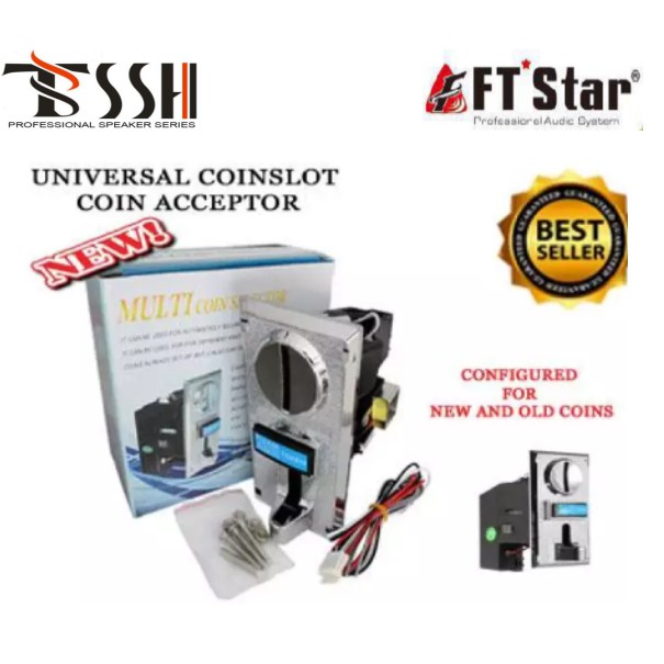 F.T Universal Latest SUKI Coin Selector Coinslot Acceptor Multi Coin ...