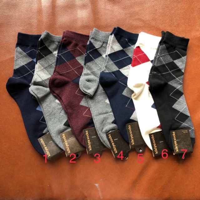 Korean Socks - Acrylic Socks - Checkered Socks - Iconic Socks - Basic ...