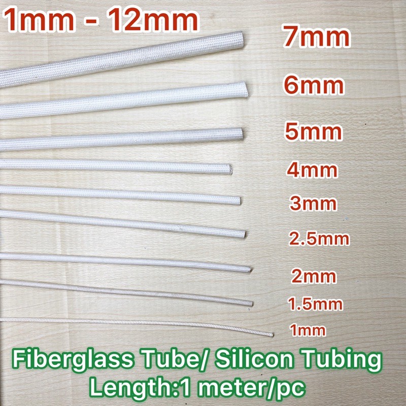 Fiberglass Tube 1mm - 12mm Silicon Tubing | Shopee Philippines