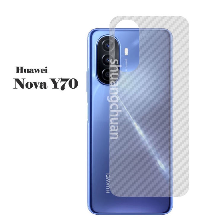 Huawei Nova Y70 Y70plus Y90 Y7A Nova 9SE Carbon Fiber Back Film P30 ...