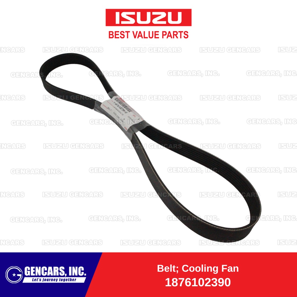 Isuzu Belt; Cooling Fan for Mux 2015-2019 4JK1/4JJ1 (1876102390) (Best ...