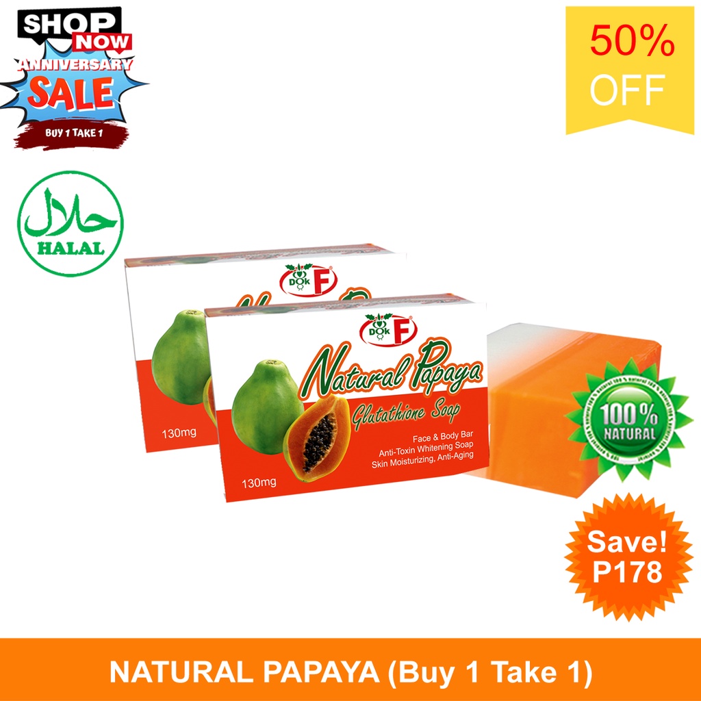 NATURAL PAPAYA SOAP (BUY 1 TAKE 1) | Shopee Philippines