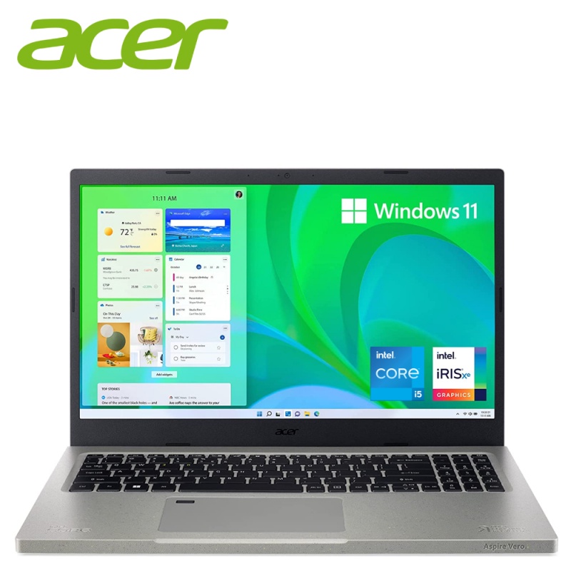 Acer Aspire Vero AV15-51-57WC Intel Core i5 1155G7 8GB of onboard DDR4 ...