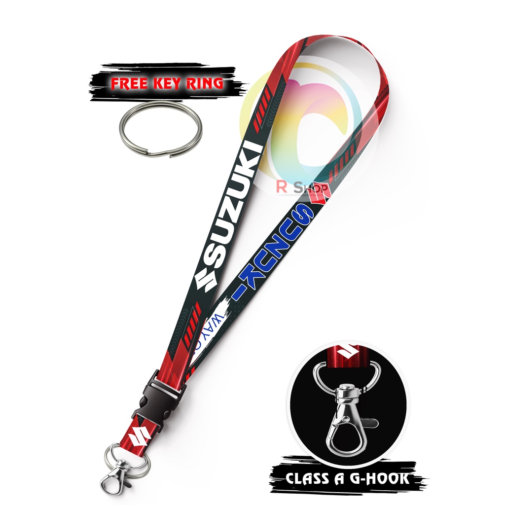 Suzuki Lanyard Id Lace Sublimation Id Cord Sling Free key ring | Shopee ...