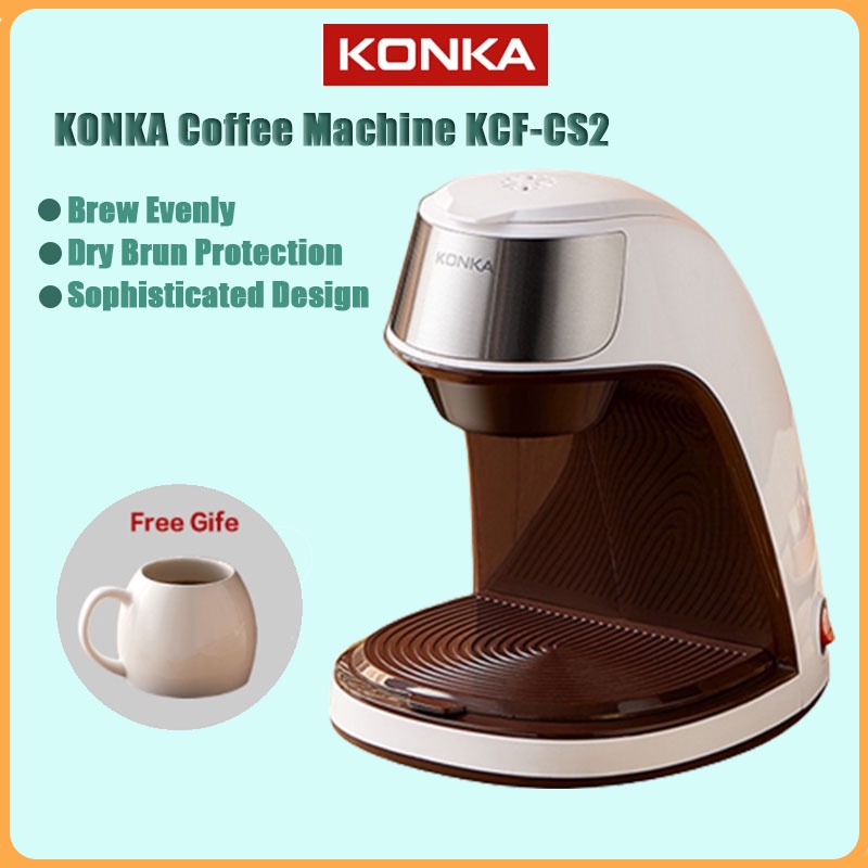 KONKA Household Coffee Machine Mini Portable Coffee Maker With Free ...