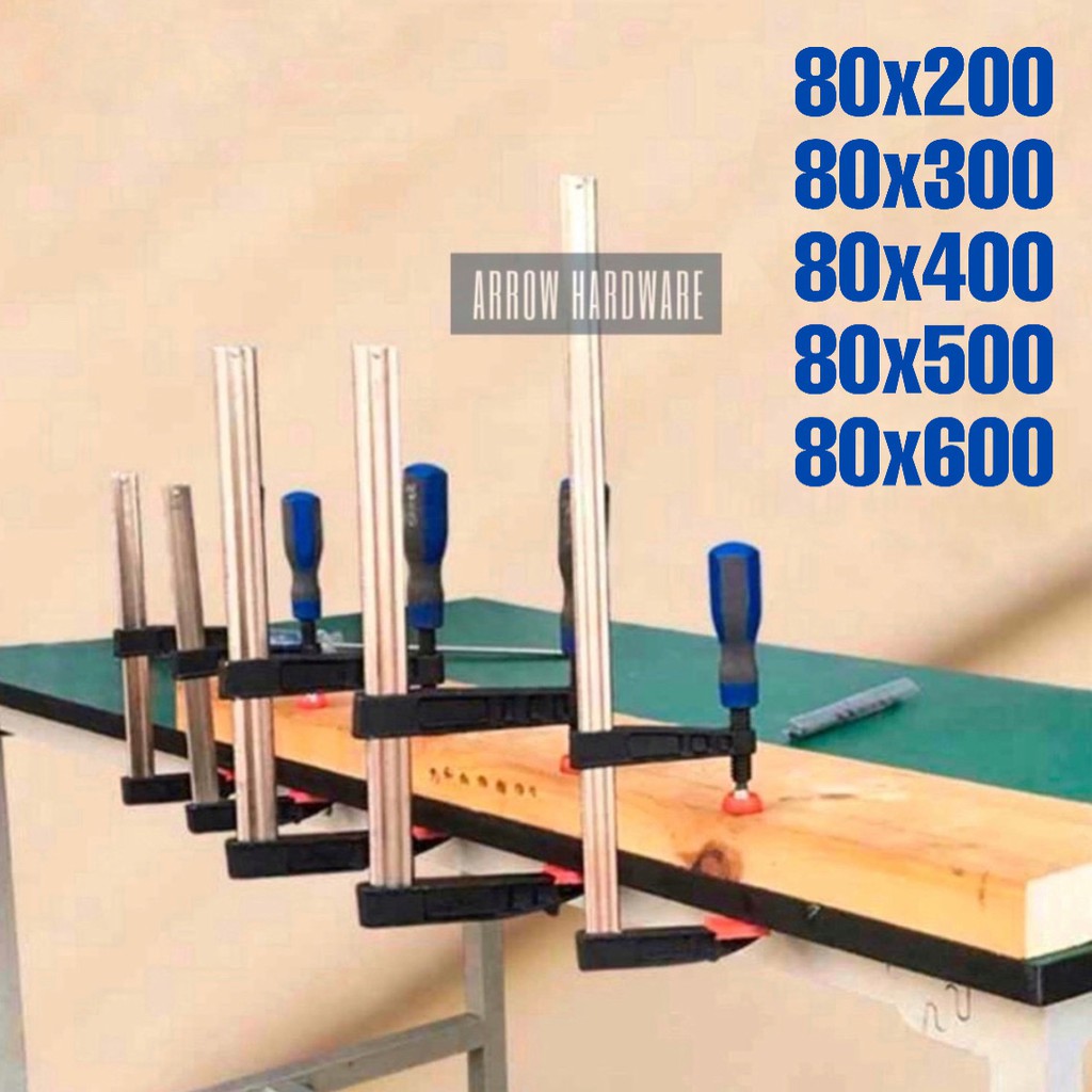 Adjustable Heavy Duty Steel F-type woodworking clip clamp | Shopee ...