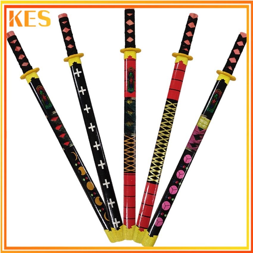 Wooden Samurai Japanese Sword Bamboo Knife Random Design Katana Sword ...