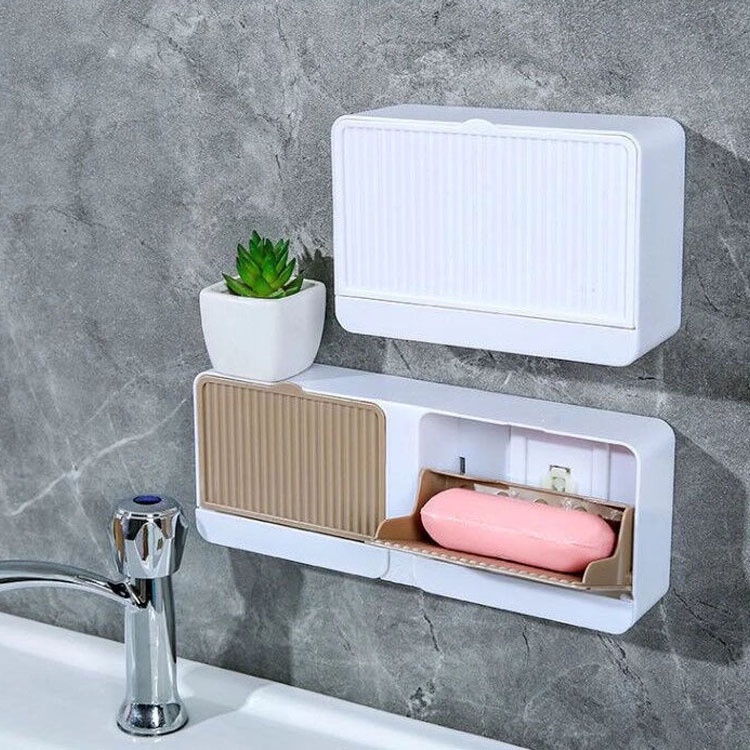 Gooday Double Wall Mounted Soap Box/Soap Box Draining Rack/Bathroom ...