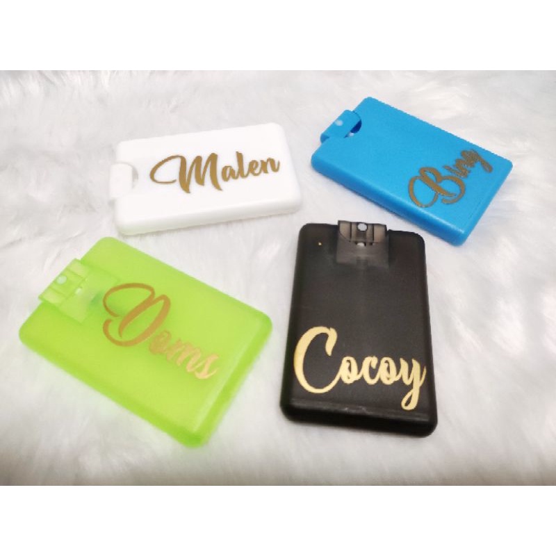 Personalized Alcohol Spray Bottle (Card Type) | Shopee Philippines