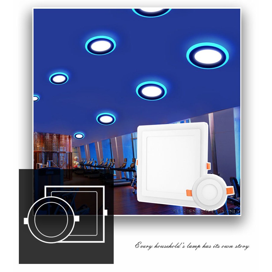 [PANEL LIGHT SERIES] LED dual-color acrylic alloy round square panel ...