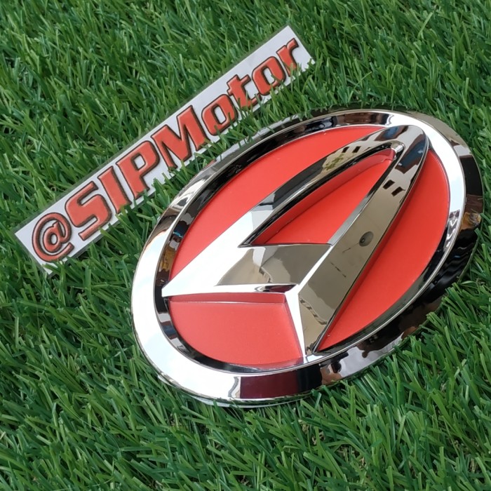 MERAH Red Emblem Replace Sigra Logo To Daihatsu Red Front Grill ...