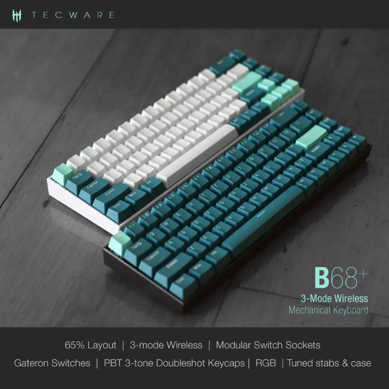 Tecware B68+ 3mode Wireless Keyboard | Shopee Philippines