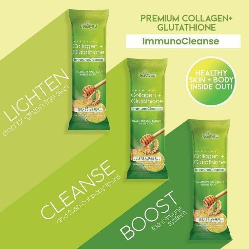IMMUNO CLEANSE - COLLAGEN + GLUTATHIONE | Shopee Philippines