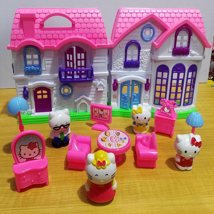 Hello Kitty Dream House Play Set w/ Beautiful Villa w/ Cute Kitty ...