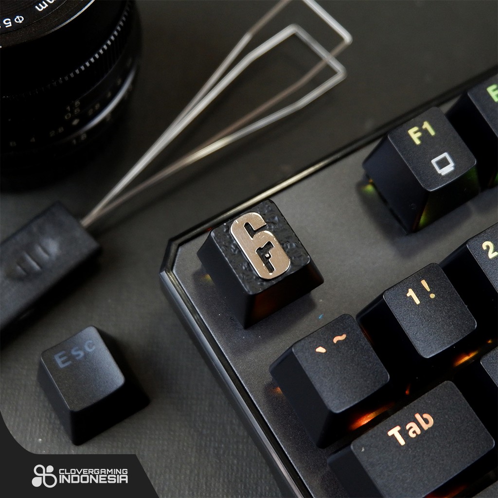 Rainbow Six Siege 3D Aluminum Keycaps - Gaming Keycap R6 Metal ...