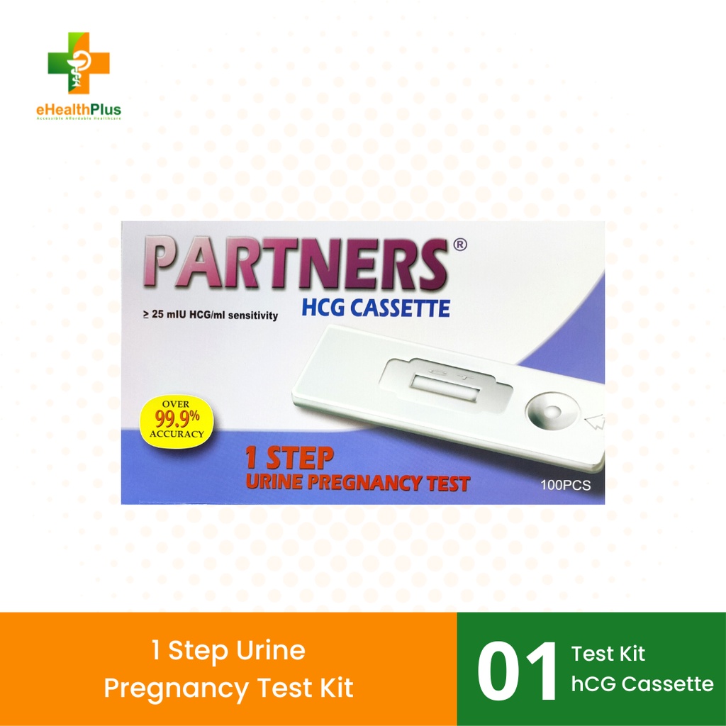 Partners 1 Step Urine Pregnancy Test Kit 1's | Shopee Philippines