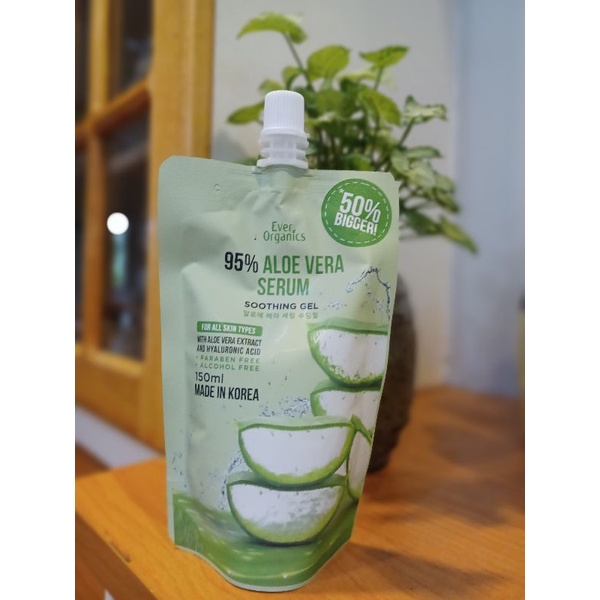 EVER ORGANICS ALOE VERA SERUM SOOTHING GEL 150ML | Shopee Philippines