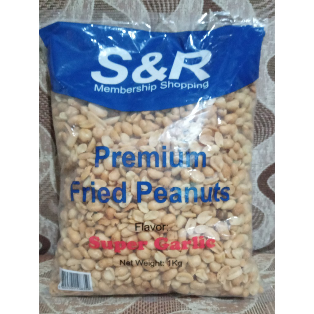 SnR Super Garlic Premium Fried Peanuts 1 kg | Shopee Philippines