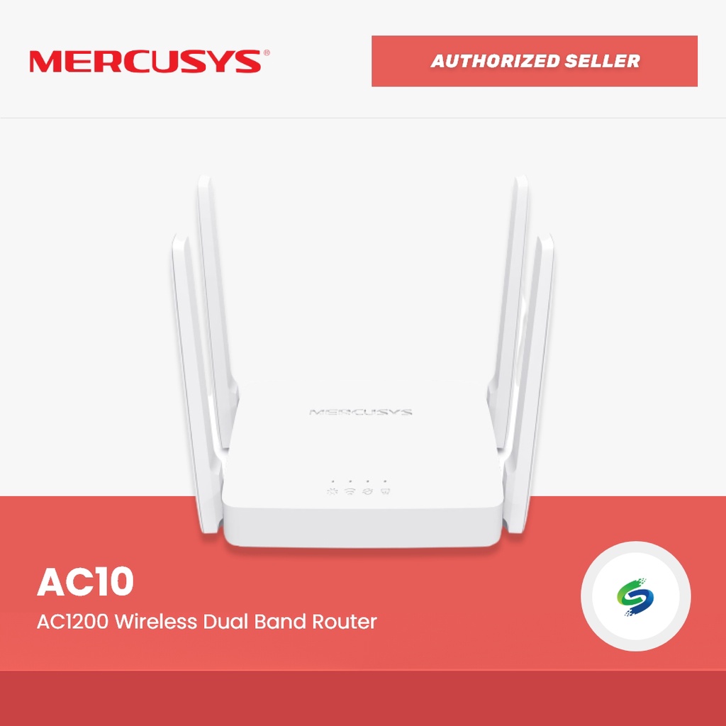 STEQ MERCUSYS AC10 AC1200 Wireless Dual Band Router | Shopee Philippines
