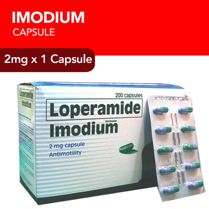 IMODIUM Loperamide Anti-Motility 2mg 1 Capsule | Shopee Philippines