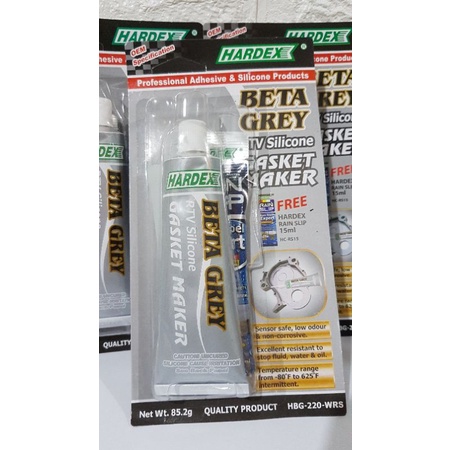 Original HARDEX BETA GREY RTV Silicone Gasket Maker 85.2g | Shopee ...