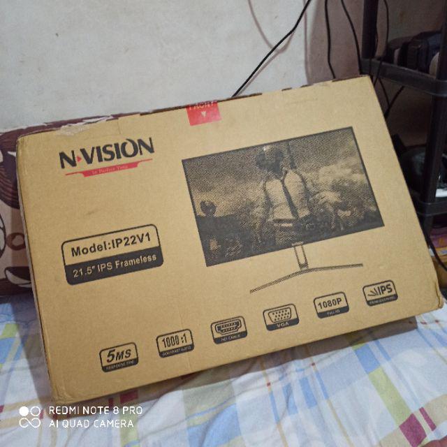 Nvision IP22V1 21.5 inches Frameless Led IPS Monitor FULL HD 1080P 75hz ...