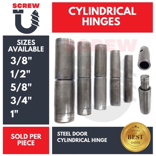 Cylindrical Hinges 3/8", 1/2", 5/8", 3/4", 1" Sold per pc steel door ...