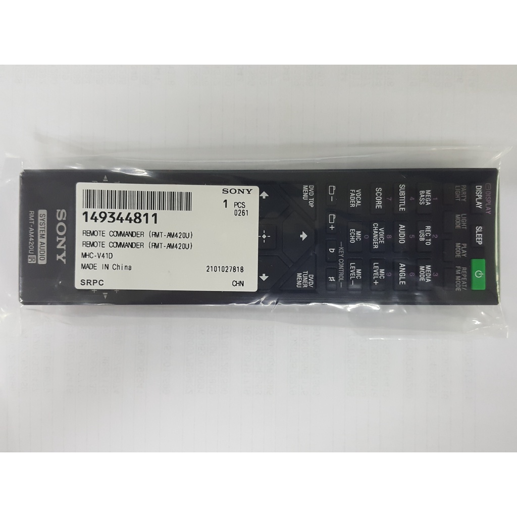 Original Sony Audio system remote MODEL RMT-AM420U for MHC-V41D ...