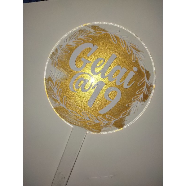 acrylic disk cake topper | Shopee Philippines