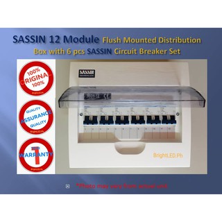 Electrical Panel Board / SASSIN 12 Module Distribution Box Set with 6 ...