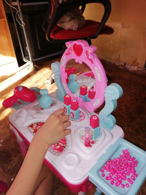 Beautiful magic dressing table toy 2 in 1 trolley suitcase | Shopee ...